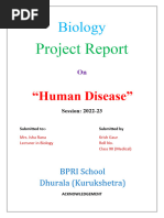 Class XII Biology Project on Cancer | PDF | Cancer | Cell (Biology)