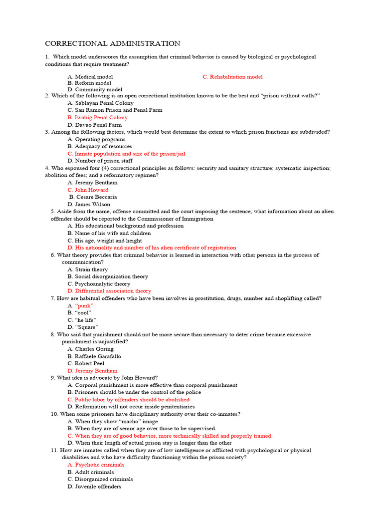 Correctional Administration | Download Free PDF | Probation | Prison