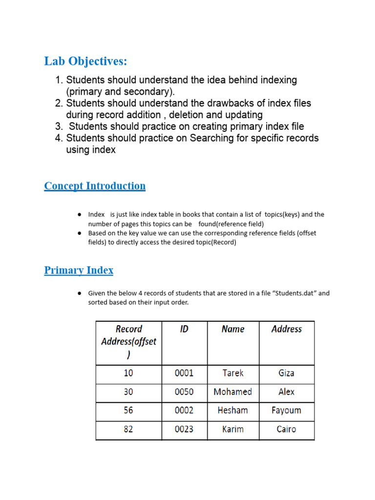 Indexing | PDF | Database Index | Computer Programming