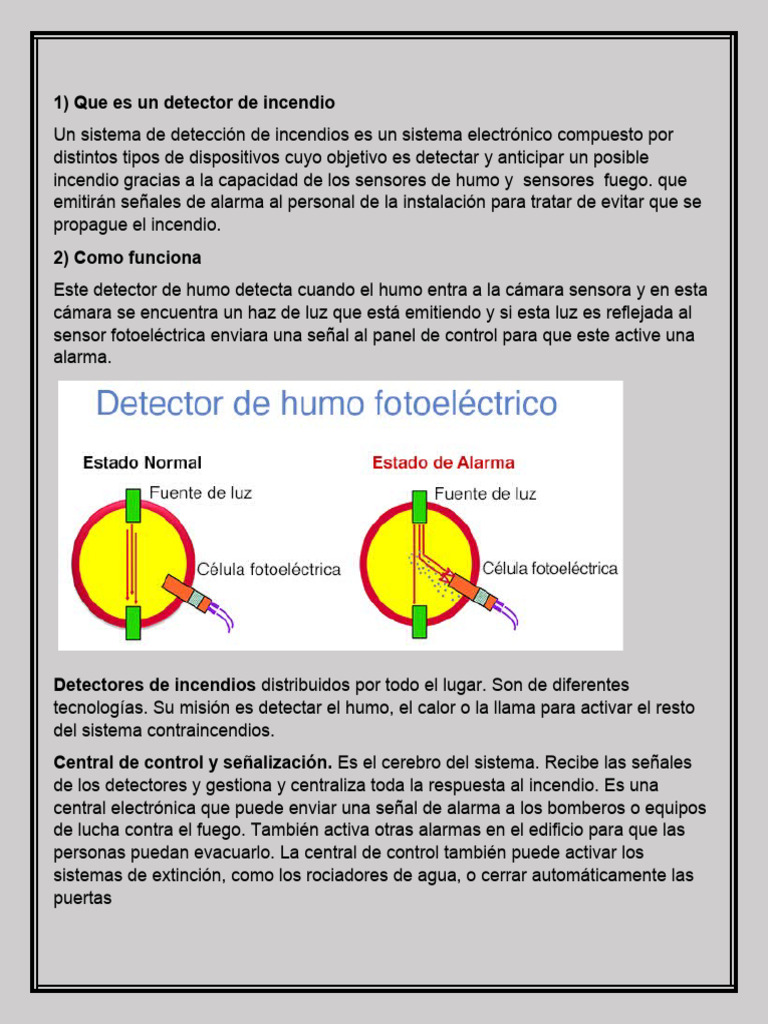 Detector de Incendio | PDF | Ingenieria Eléctrica