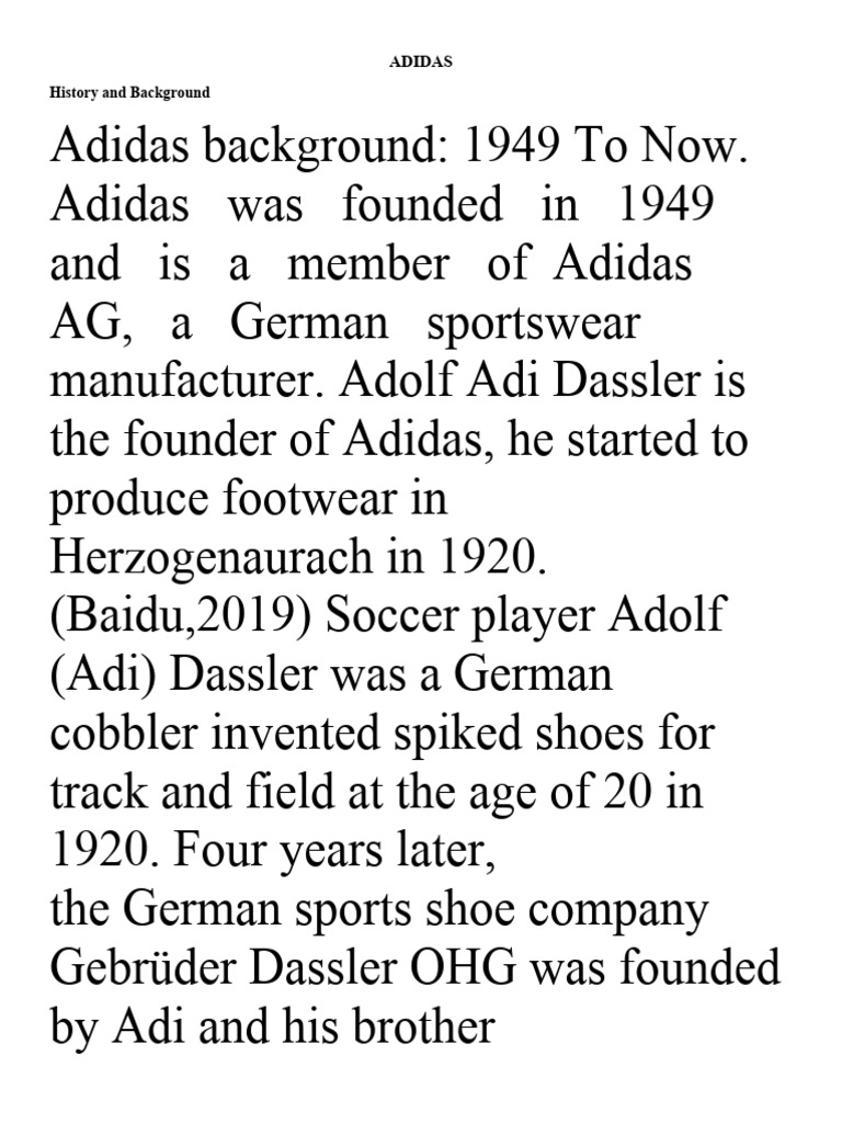 Adidas | PDF | Adidas | Gross Margin