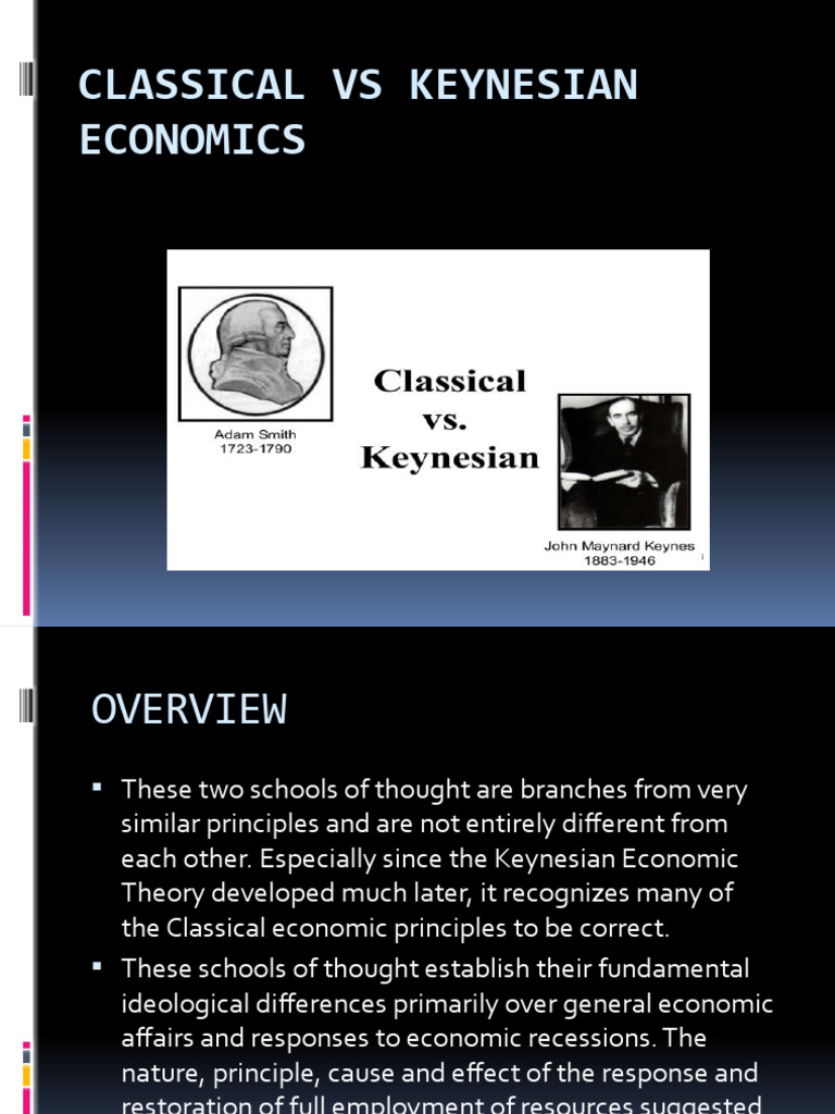 Classical vs Keynesian Economics Explained | PDF | Economics ...
