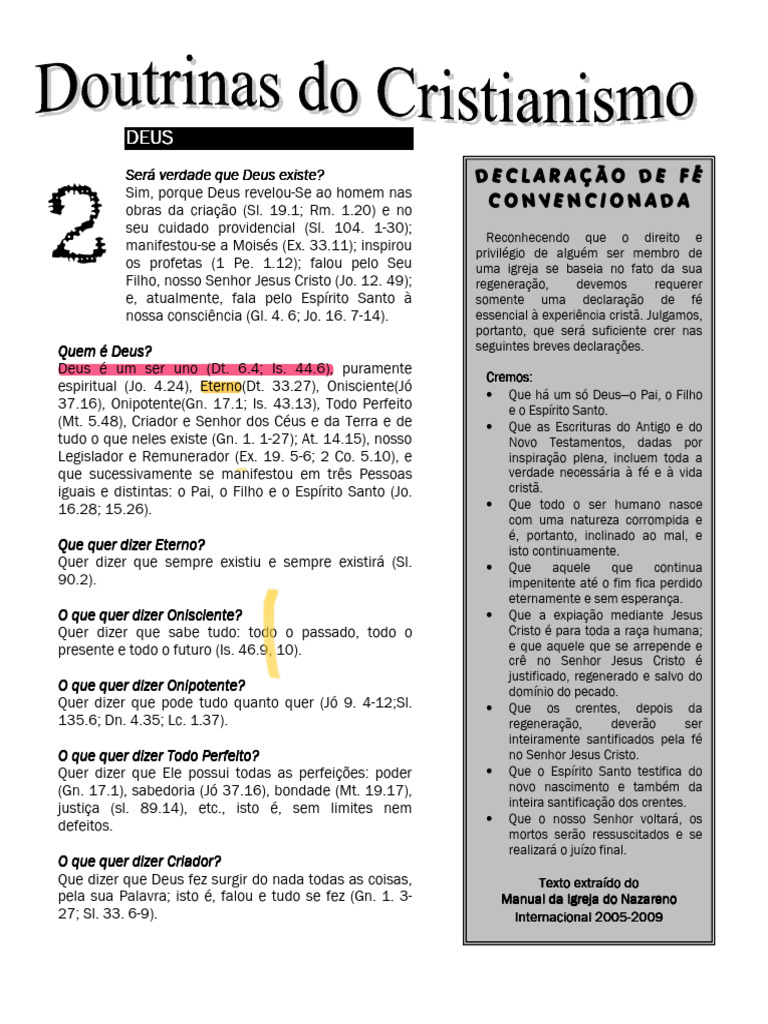 02 - LiÃ Ã o | PDF | Deus | Trindade