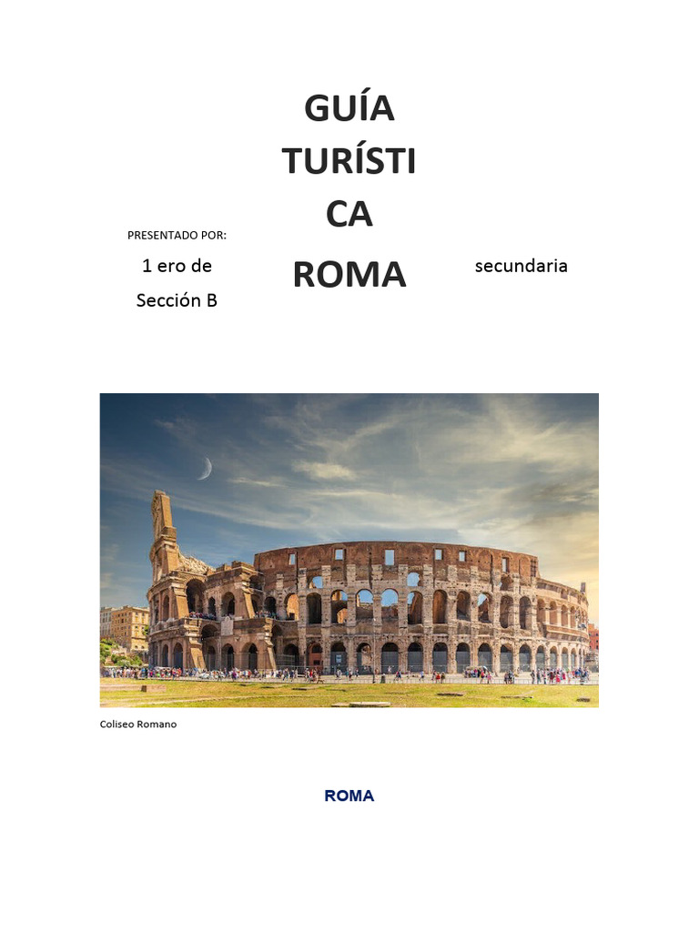 Guia Turistica de Roma - Janier | PDF | Roma