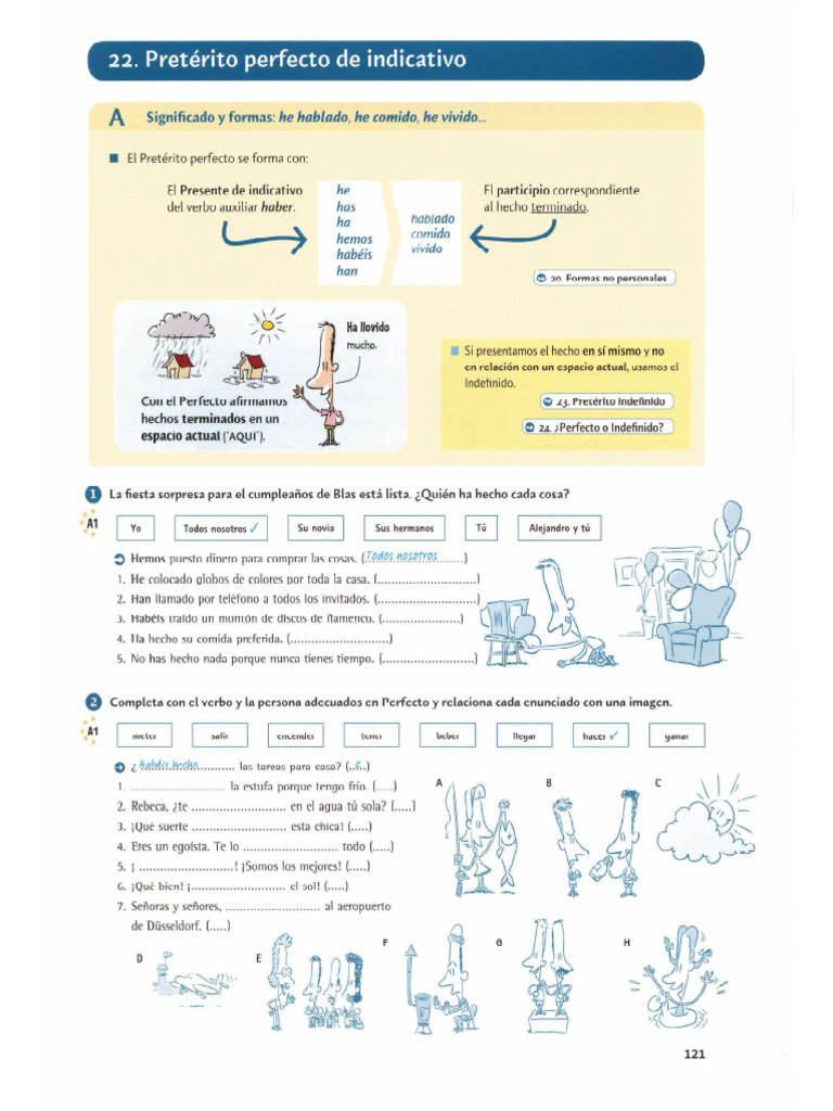 Pretérito Perfecto | PDF