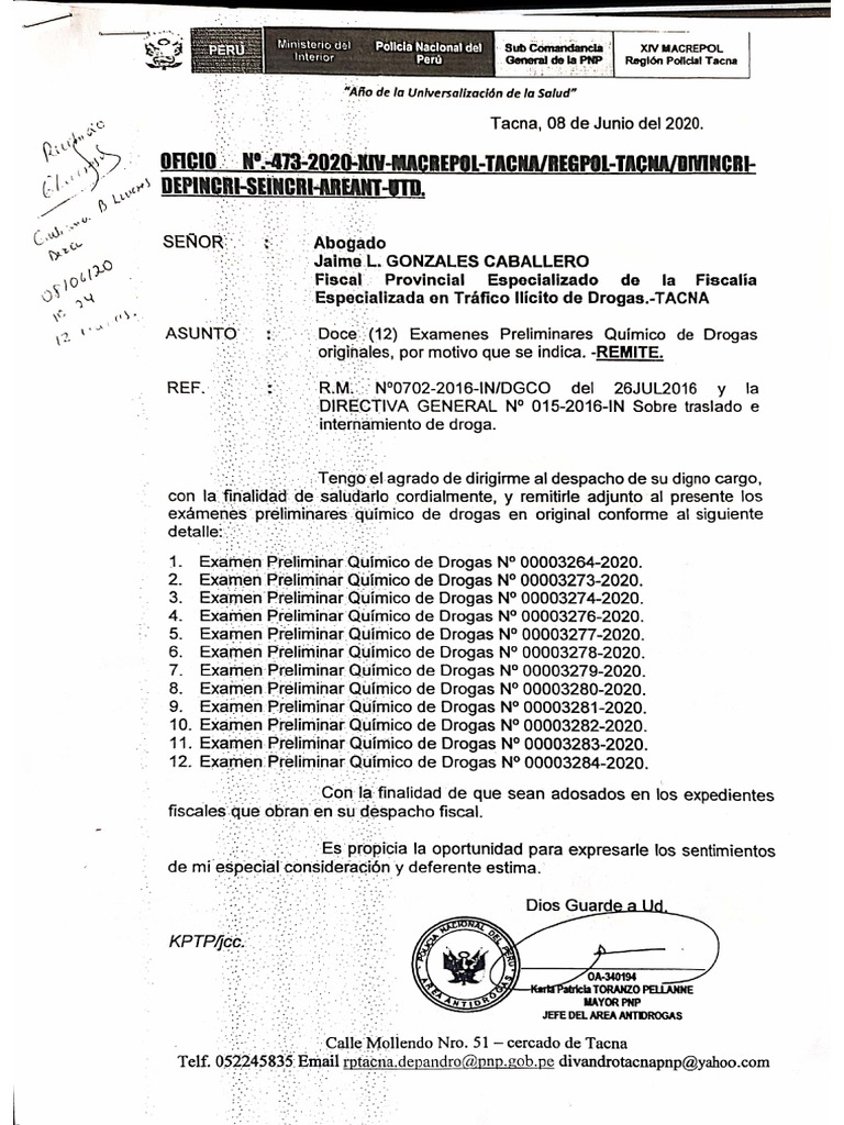 oficio 473 - 2020 | PDF