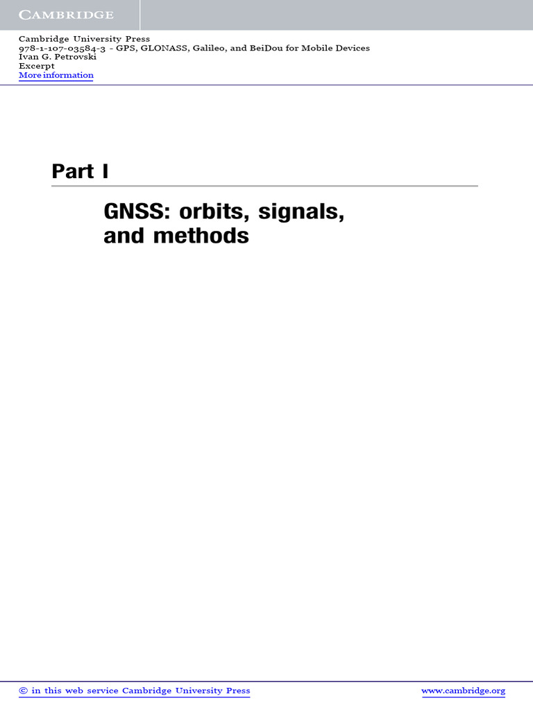 GNSS-Orbits, Signals | PDF | Global Positioning System | Physical Sciences
