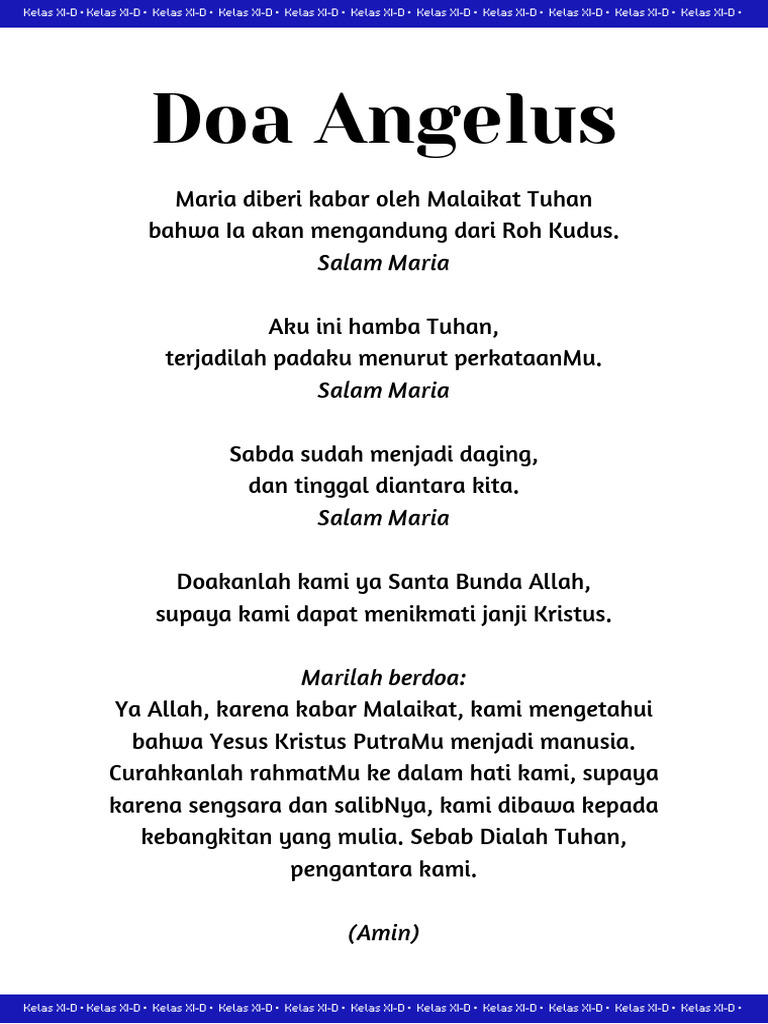 Doa Angelus | PDF