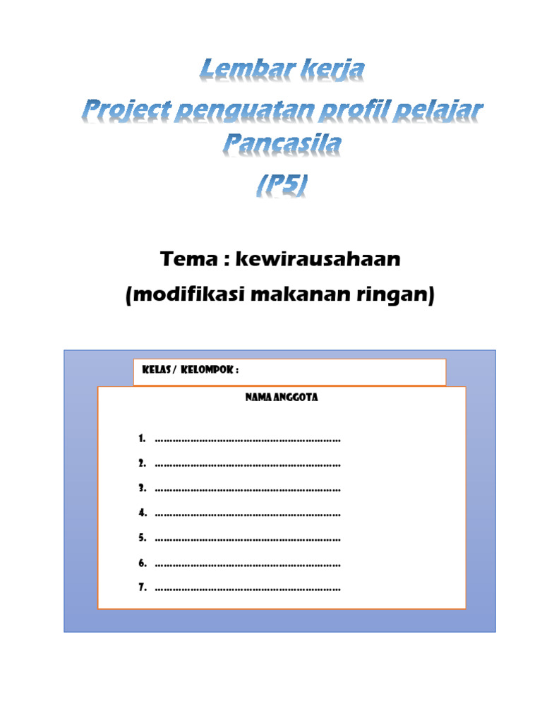 LK P5 Kewirausahaan | PDF