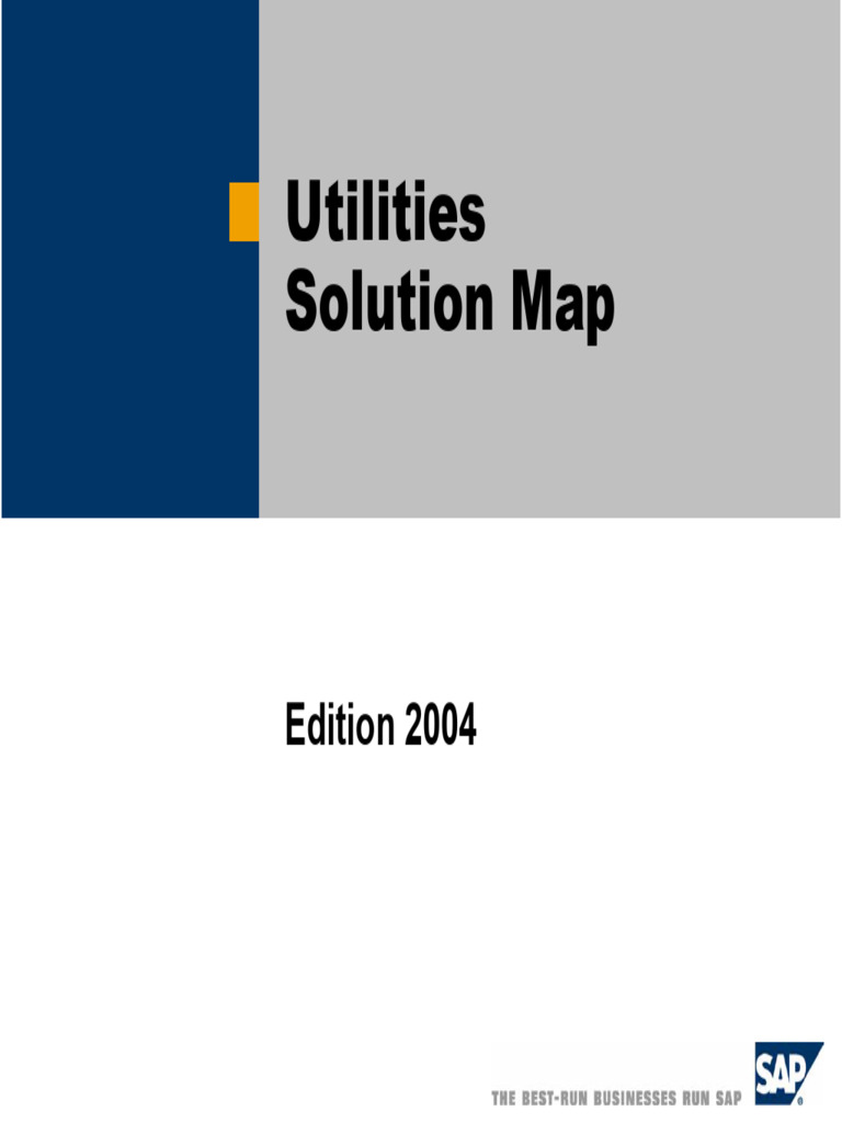Utilities Solution Map | PDF | Sales | Analytics