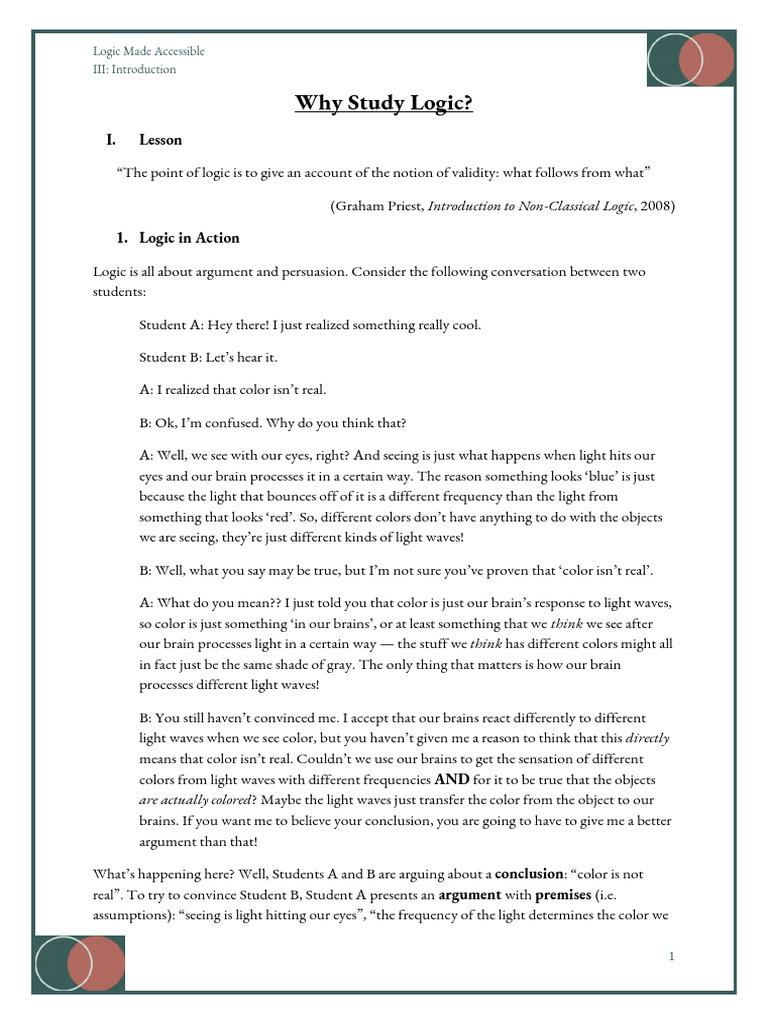 Why Study Logic | Download Free PDF | Logic | Argument