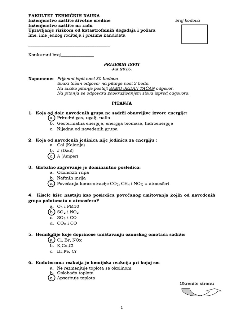 Testovi Sklonosti IZR | PDF