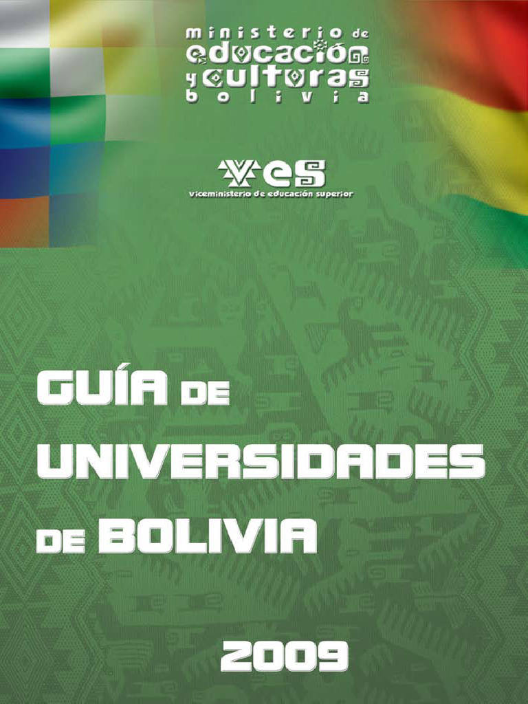 Guia Universidades de Bolivia | PDF | Bolivia | Educación más alta