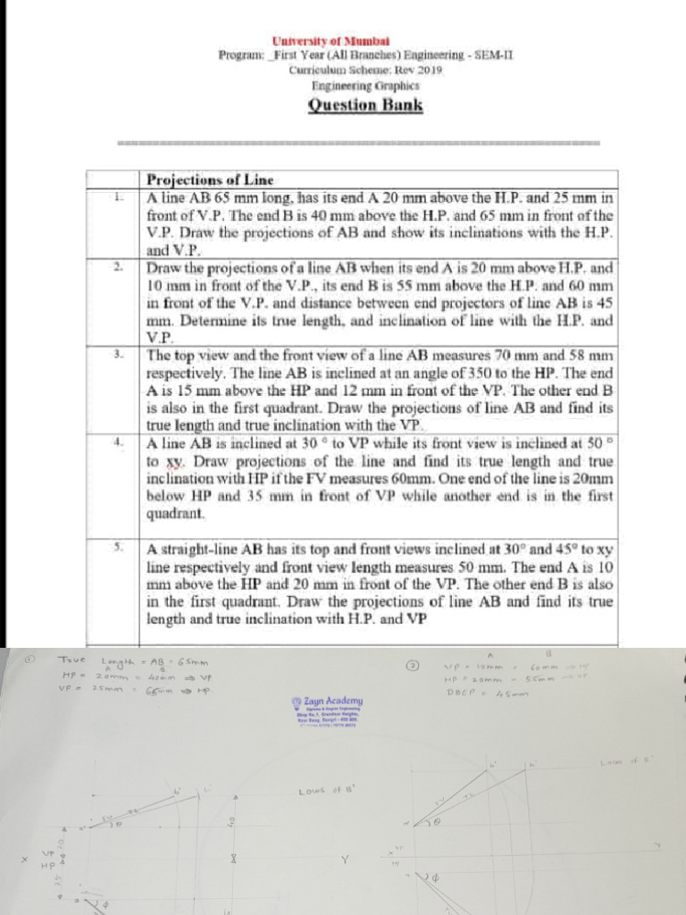 ZAYN ACADEMY Engineering Giaphics QB Solution 2022 | PDF ZAYN ACADEMY Engineering Giaphics QB Solution 2022 | PDF