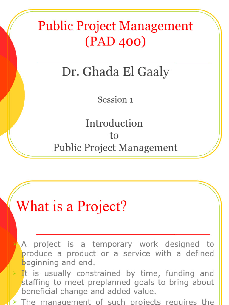 Introduction To Public Project Management | PDF | Project Management ...