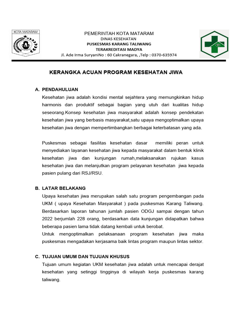 Kak Kesehatan Jiwa | PDF | Pengembangan Diri | Kesehatan Holistik
