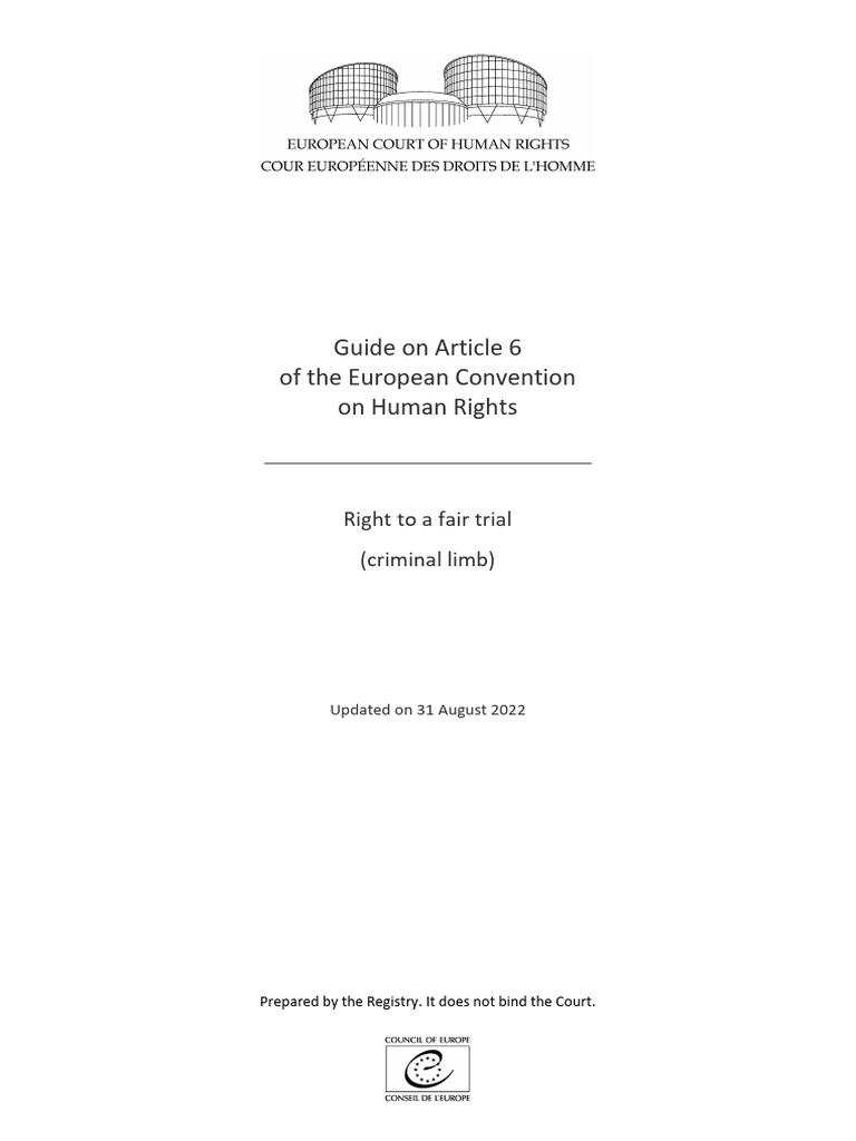 ' Ekstra-1 | PDF | Right To A Fair Trial | European Convention On Human ...