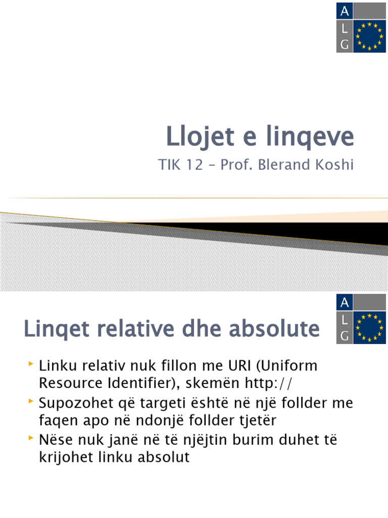 06 - Llojet e Linqeve | PDF