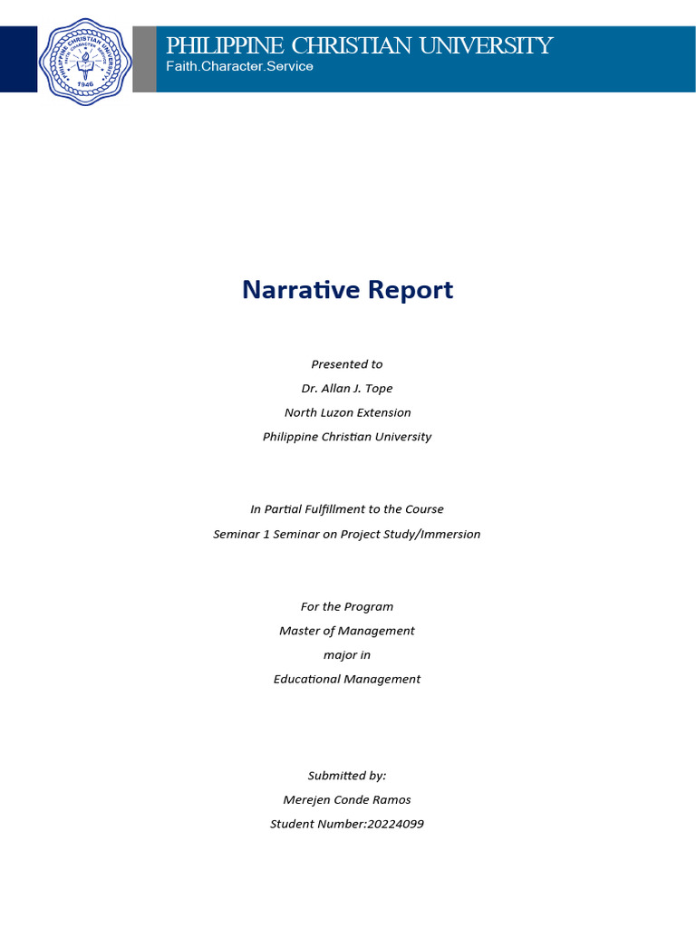 Narrative Report Executive | PDF | Marketing | Information