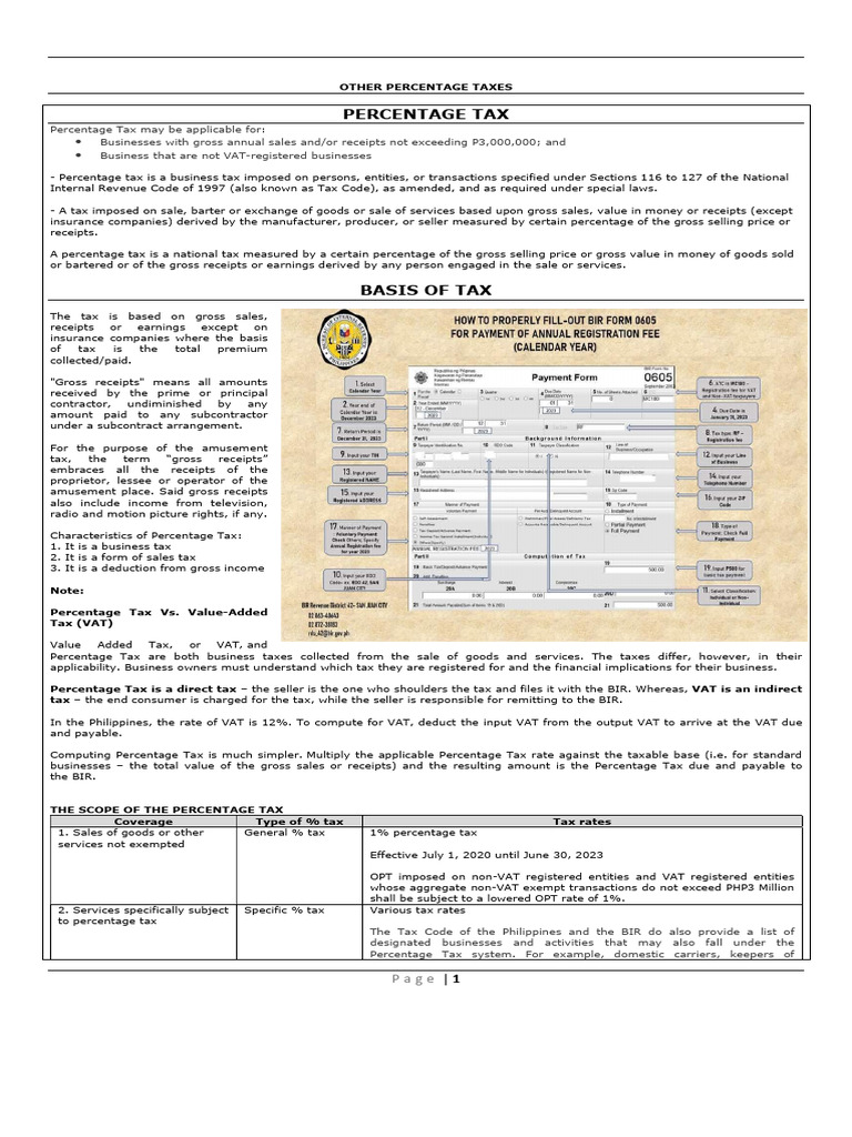 23.+Other+Percentage+Tax-REVISED+2023-classroom+discussion - Students 2 | Download Free PDF ...