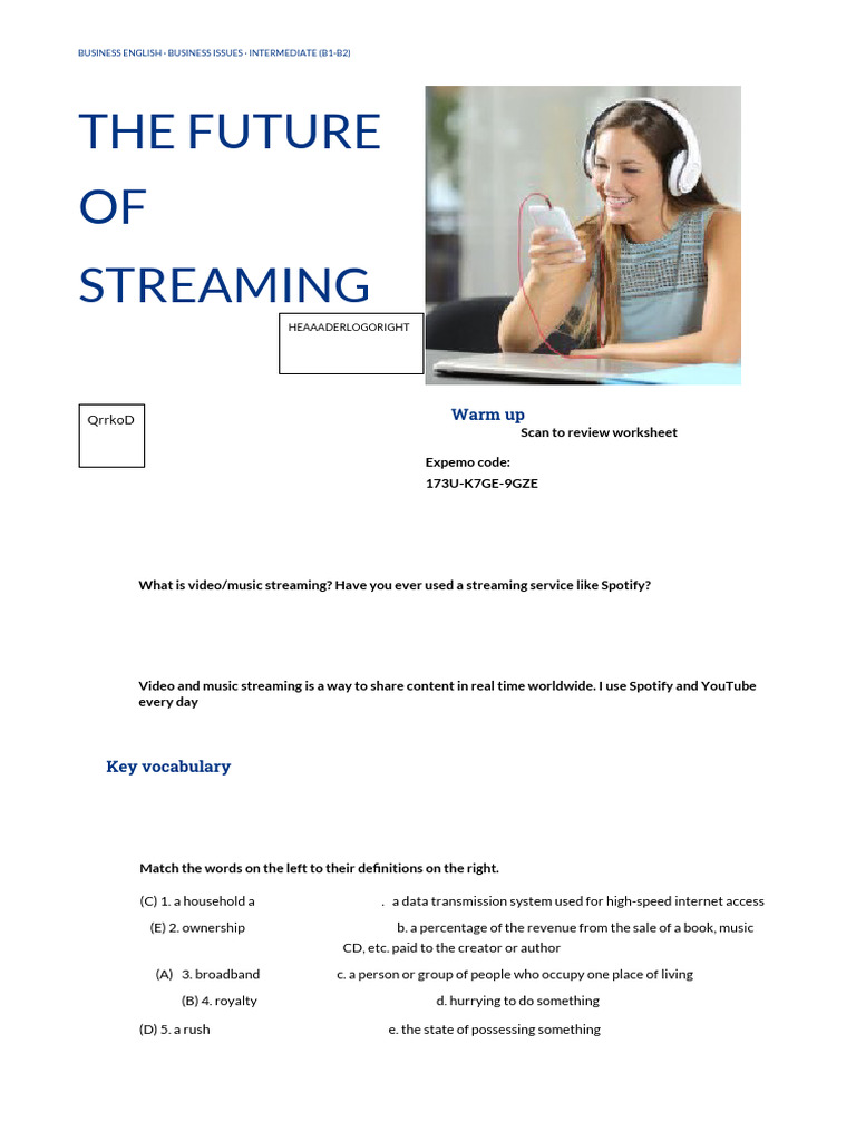 The Future of Streaming British English Student Ver2 | PDF | Spotify | Streaming Media