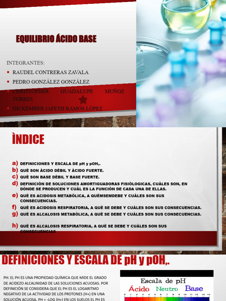 Bioquìmica | PDF | Ácido | Ph