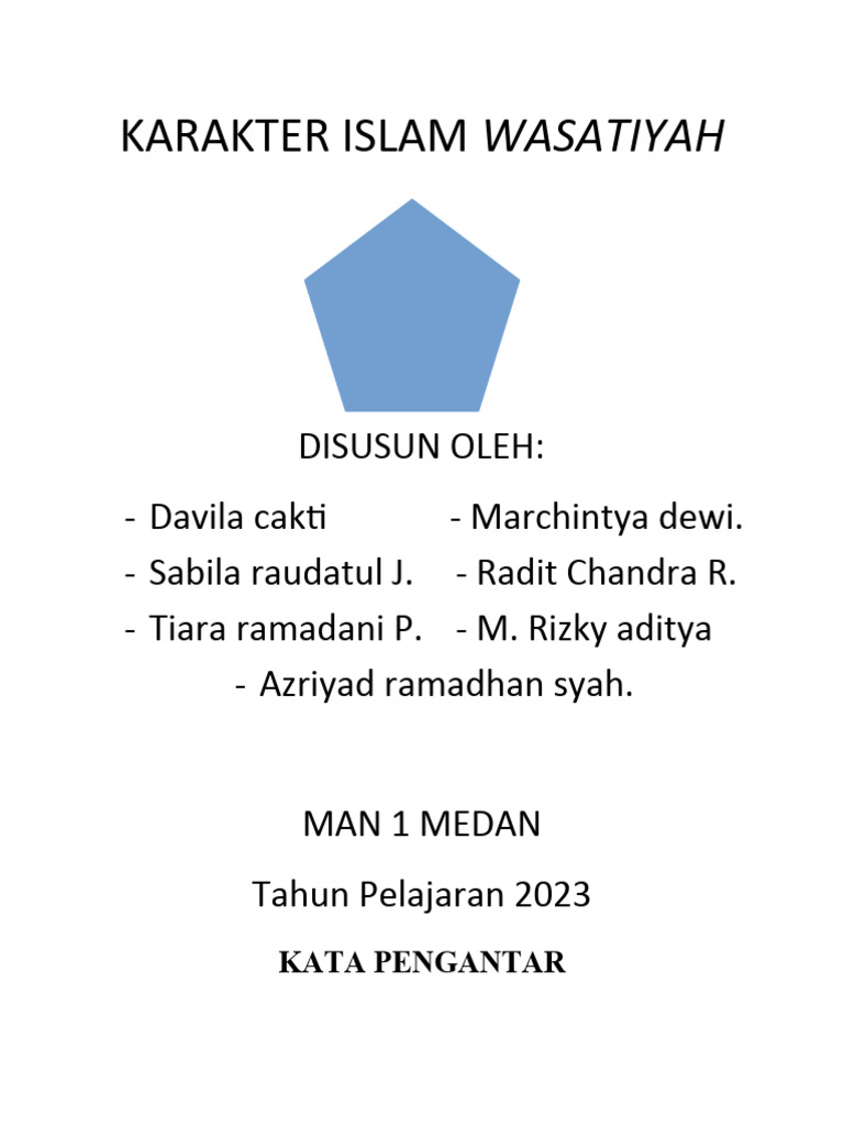 Karakter Islam Wasatiyah | PDF | Ilmu Sosial | Filsafat