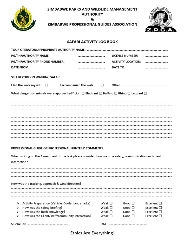 Driving Guide Log Book With Notes | PDF | Wildlife Driving Guide Log Book With Notes | PDF | Wildlife