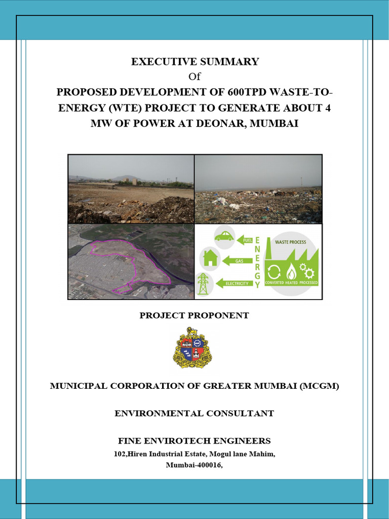 Exe Summary English Deonar 15022021 | PDF | Landfill | Waste