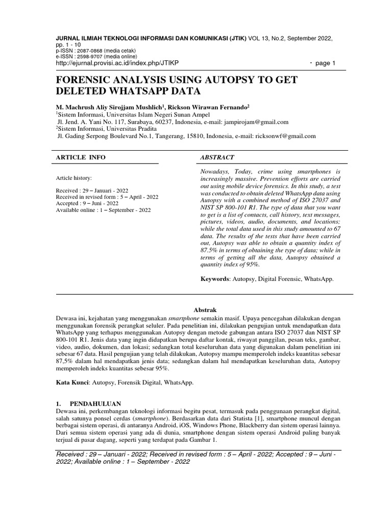 Forensic Analysis Using Autopsy To Get Pdf