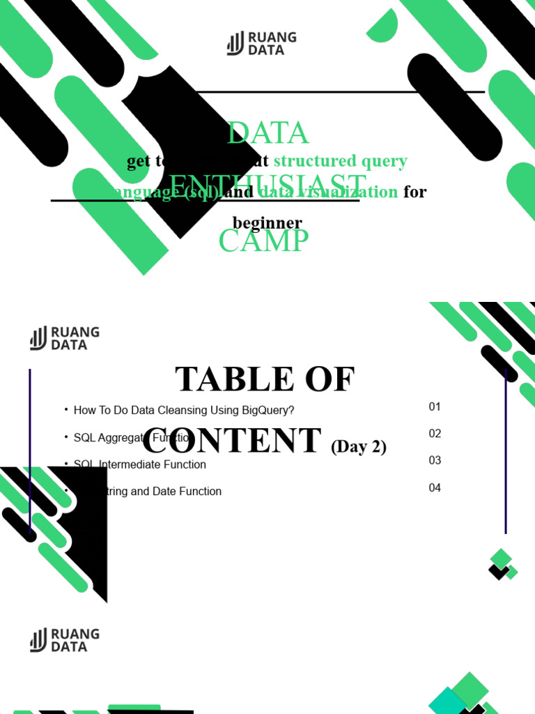 (Day 2) Data Enthusiast Camp - Intermediate SQL | PDF