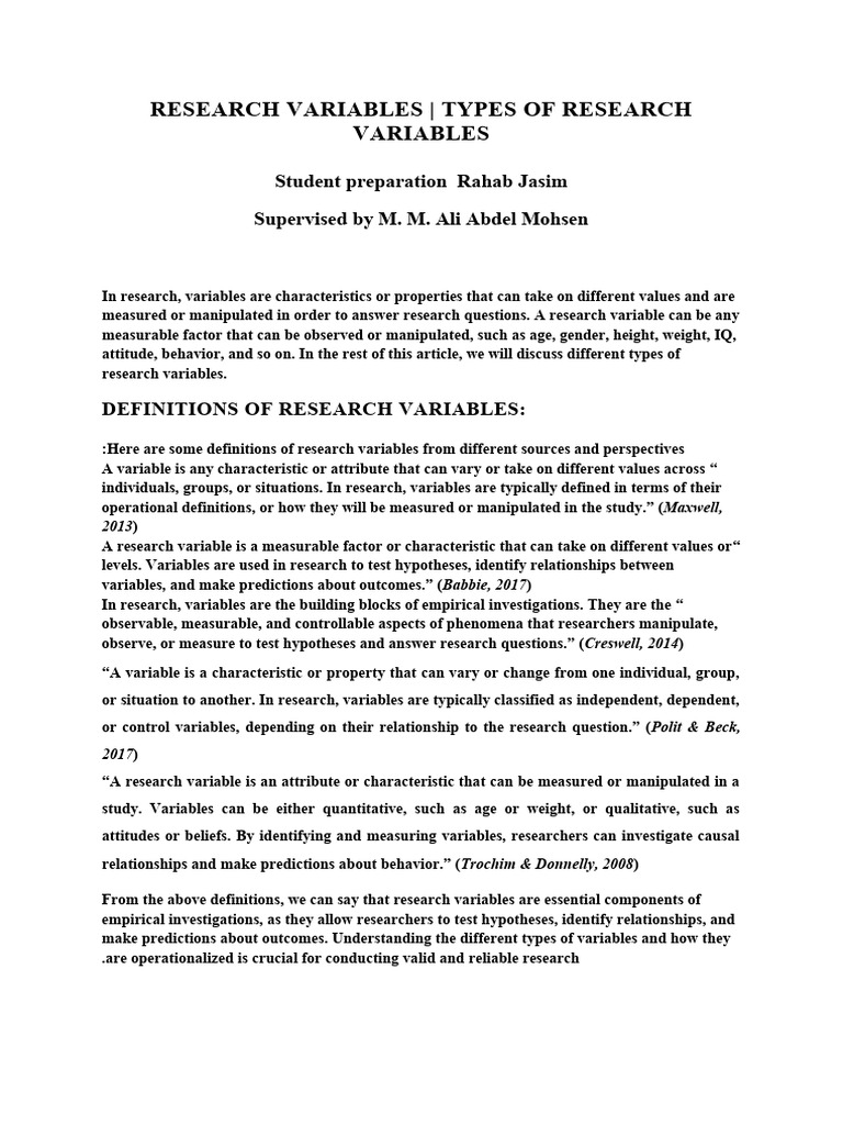 Rahab | PDF | Dependent And Independent Variables | Quantitative Research