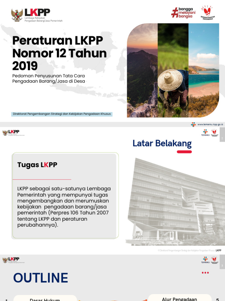 Peraturan LKPP Nomor 12 Tahun 2019 - Pedoman Penyusunan Tata Cara Pengadaan Barang Jasa Di Desa ...