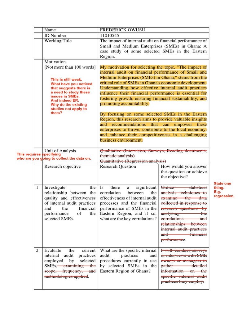 Frederick - The Impact of Internal Audit of The Finanacial Performance ...