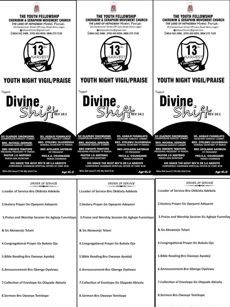 Youth Vigil Program | PDF | Theology | Christian Denominational Families