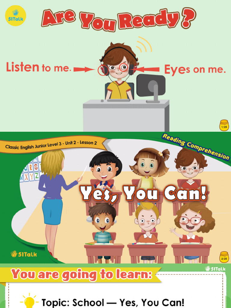 Level 3 - Unit 2 - Lesson 2 - Yes, You Can | PDF