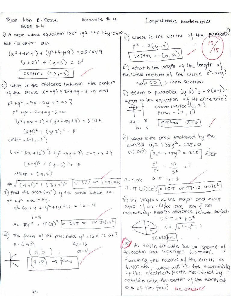 Ryan John B Perez - Exercise 9 | PDF