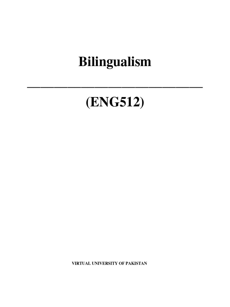 ENG512 Handouts | PDF | Multilingualism | Dialect ENG512 Handouts | PDF | Multilingualism | Dialect