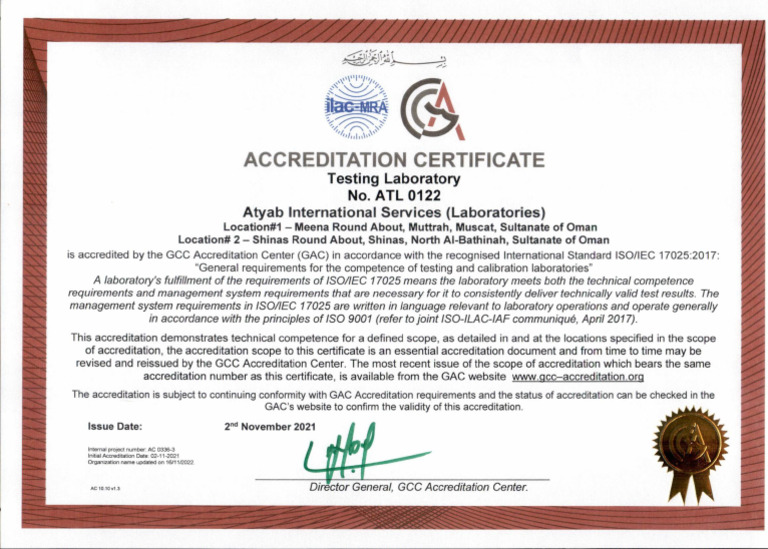 AC 10.10 v1.3 Accreditation Certificate ATL | PDF