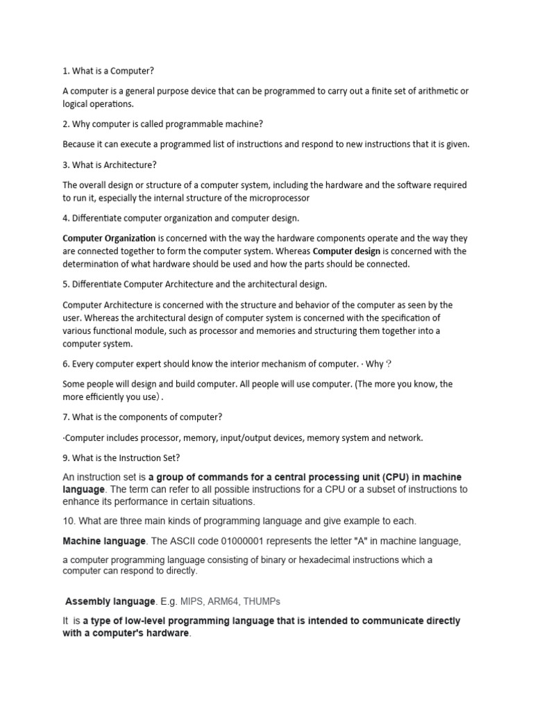Arch Summary | PDF | Central Processing Unit | Electronic Circuits