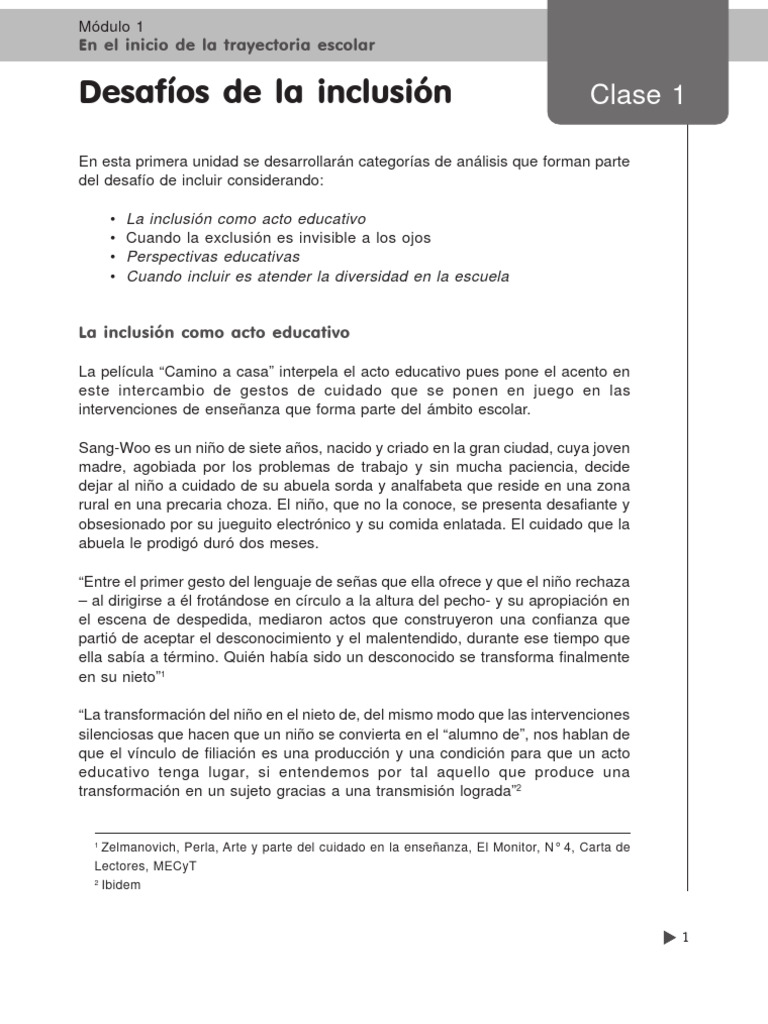 De Modulo1 Clase1 | Descargar gratis PDF | Enseñando | Educación de la primera infancia