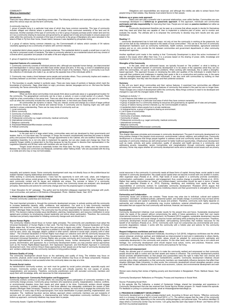 Comdev CC SF Reviewer | PDF | Community | Balance Sheet