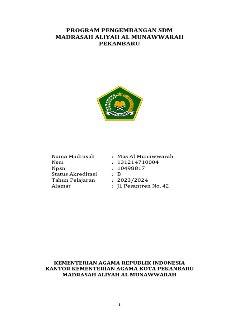 Program Pengembangan SDM 2023-2024 | PDF | Karier & Perkembangan | Ilmu Sosial