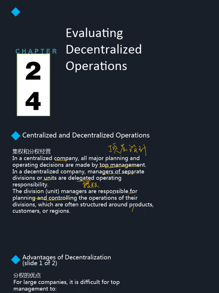 Advantages of Decentralized Operations | PDF | Return On Investment ...