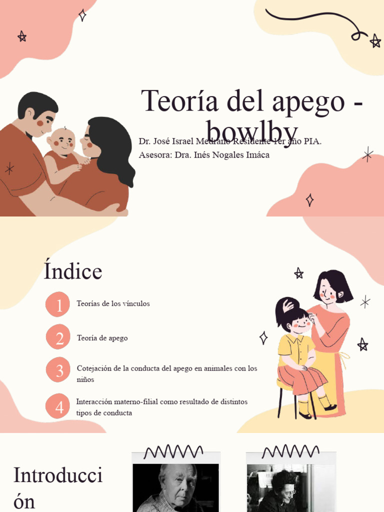 Teoría del apego John Bowlby | PDF | Teoría de apego | Relaciones interpersonales
