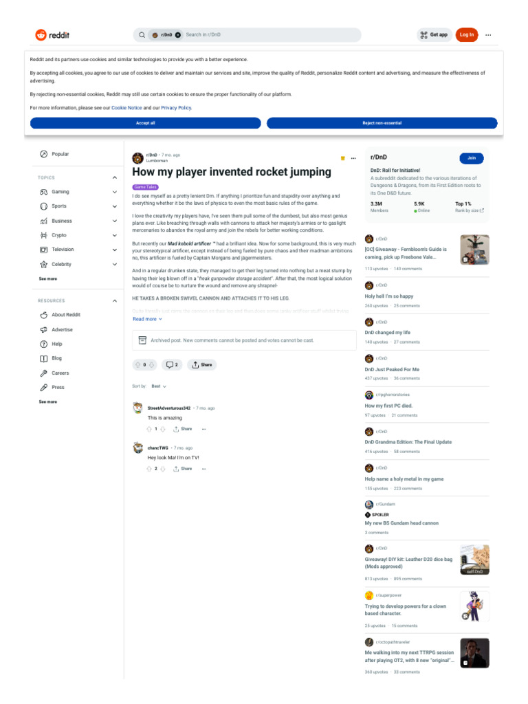 WWW Reddit Com R DND Comments 12qv5uy How - My - Player - Invented - Rocket - Jumping | Download ...