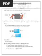 Force and Pressure Grade 8 CBSE NCERT Textbook | PDF