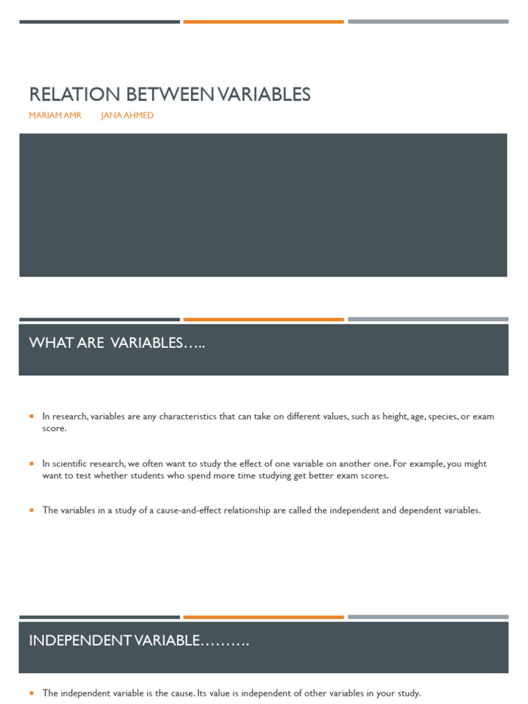 Understanding Independent and Dependent Variables | PDF | Dependent And ...