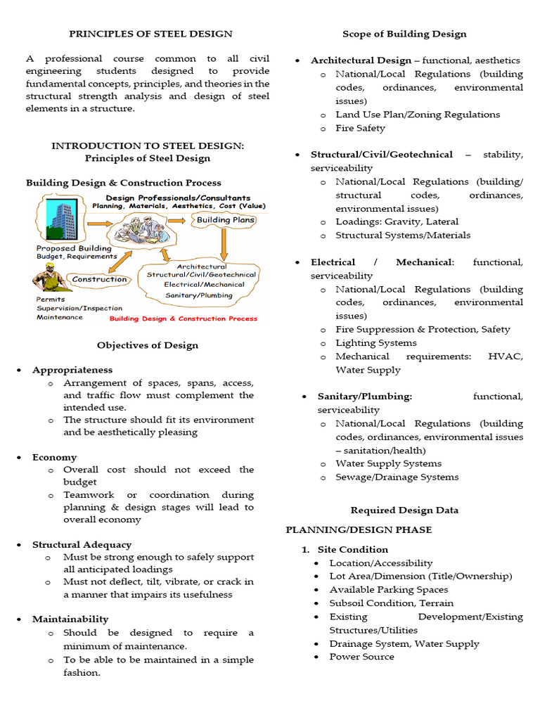 Steel Design Reviewer | PDF | Deformation (Engineering) | Buckling