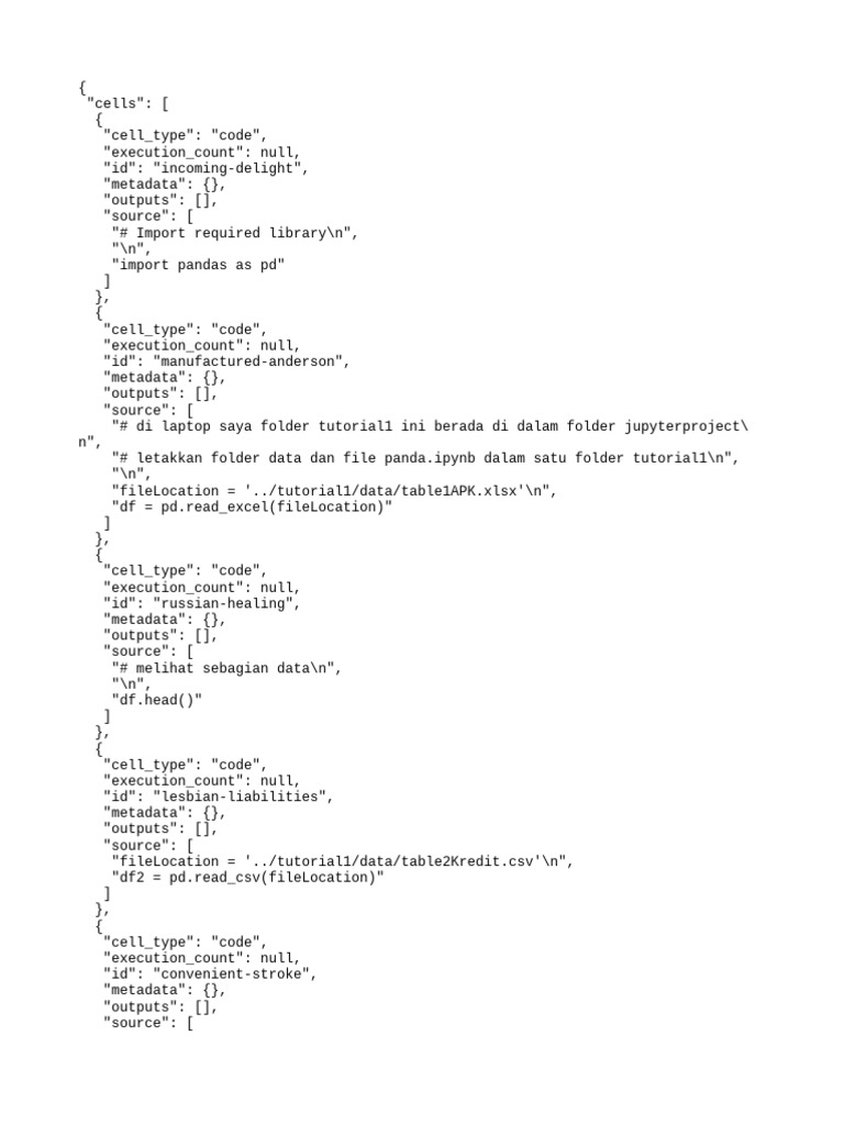 Panda.ipynb | PDF | Computer File Formats | Computer Data
